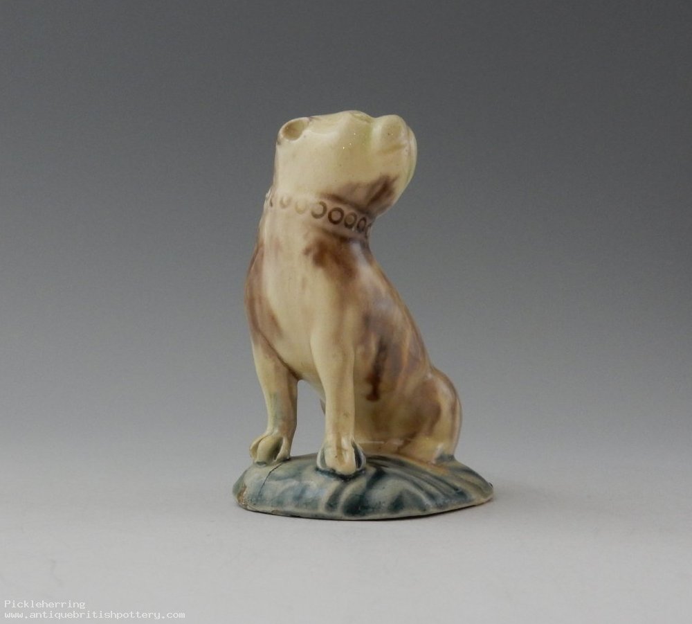 Antique British Pottery | Early Whieldon Pug | Animals